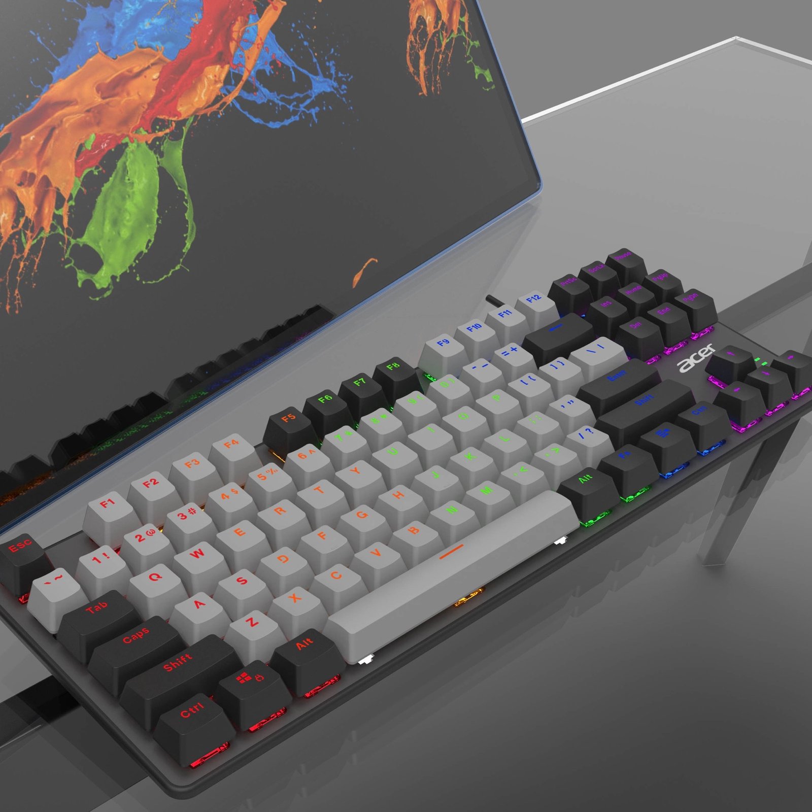 Mechanical Wireless 80% – Led Lights